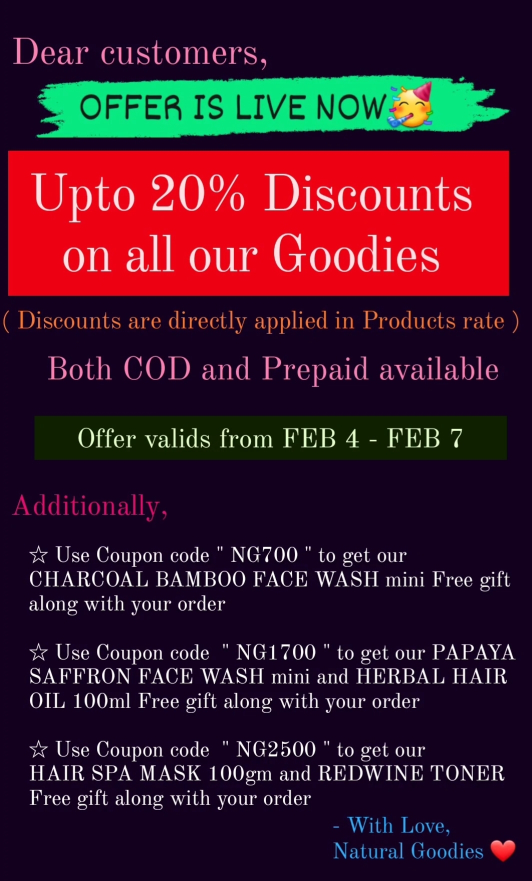 Activated Charcoal Pack – Natural Goodies